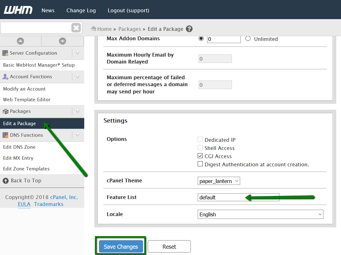 نحوه مدیریت ویژگی های WHM - مجله ServerVDS