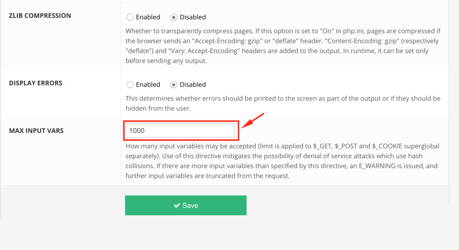 چگونه max_input_vars را تغییر دهیم؟ - مجله ServerVDS